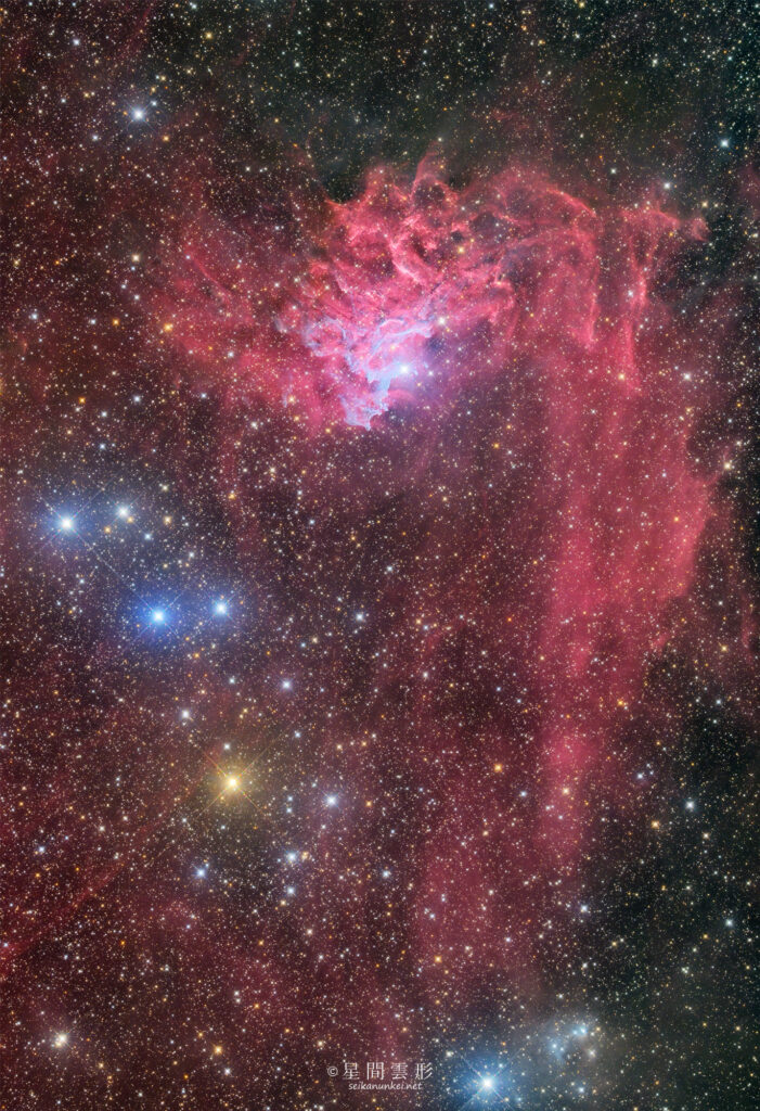 IC405 勾玉星雲 Flaming Star Nebula - 星間雲形 - SEIKANUNKEI.NET